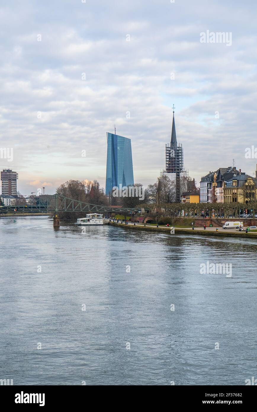 River Main in Frankfurt Germany Stock Photo - Alamy