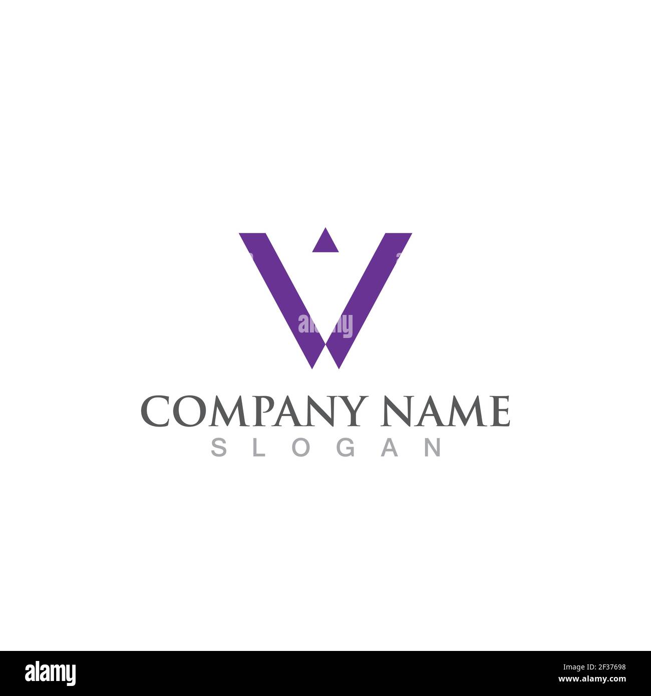 V letter logo and symbol vector image Stock Vector Image & Art - Alamy