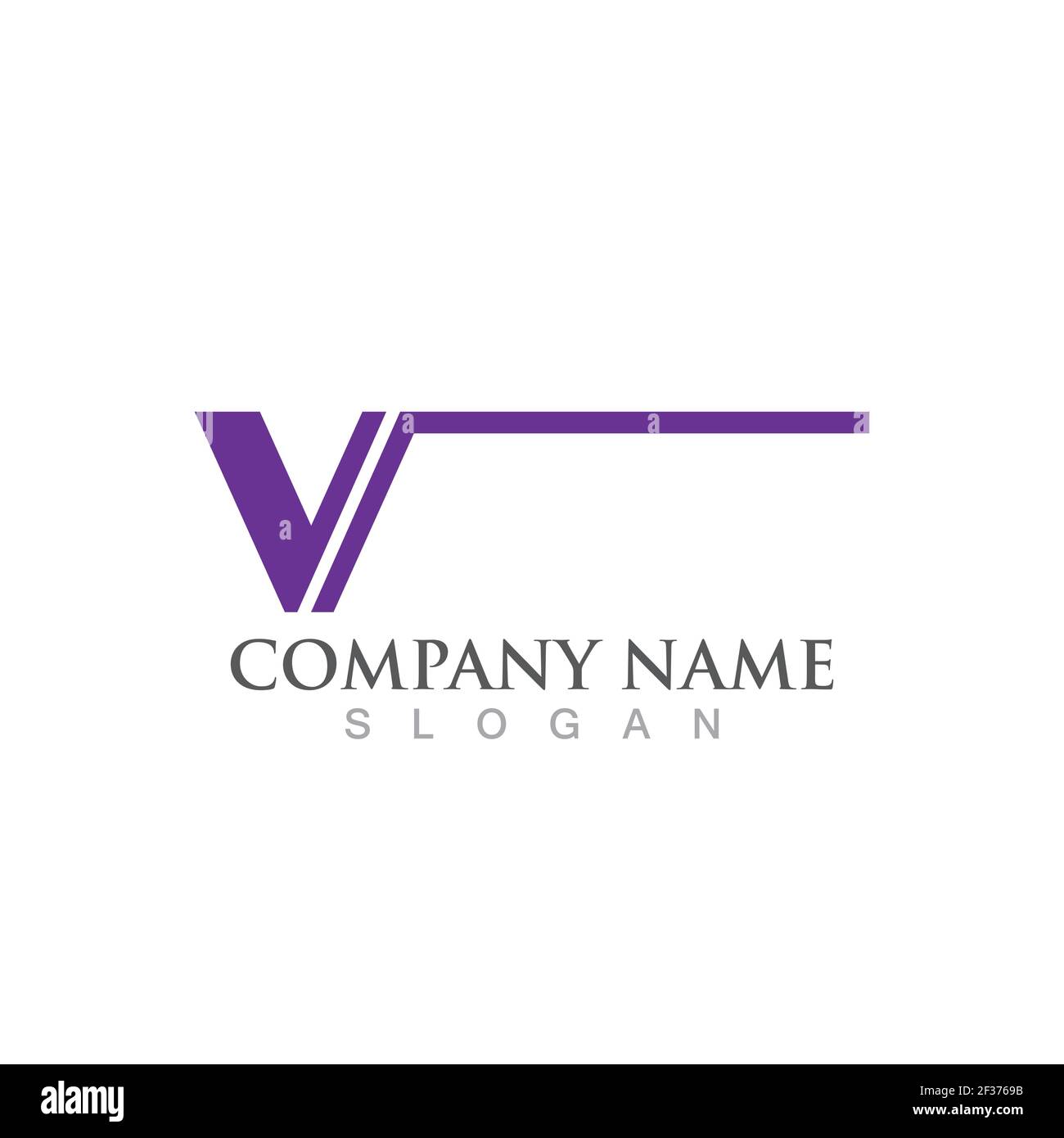 V letter logo and symbol vector image Stock Vector Image & Art - Alamy