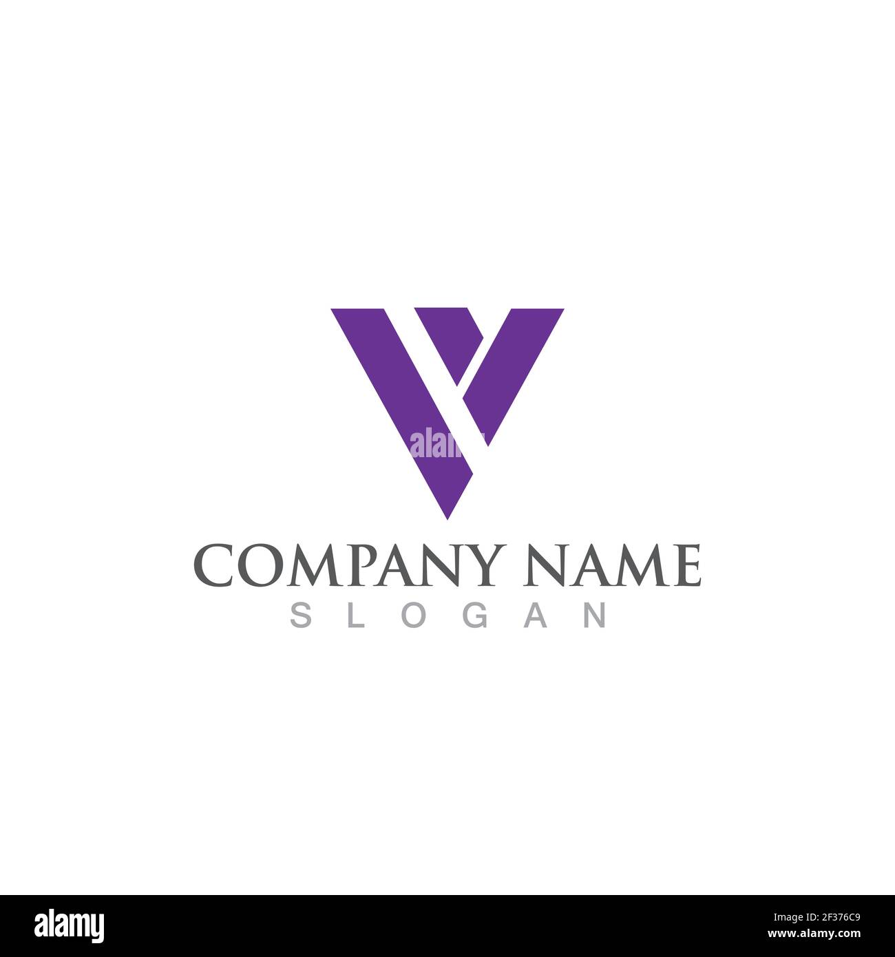 V letter logo and symbol vector image Stock Vector Image & Art - Alamy