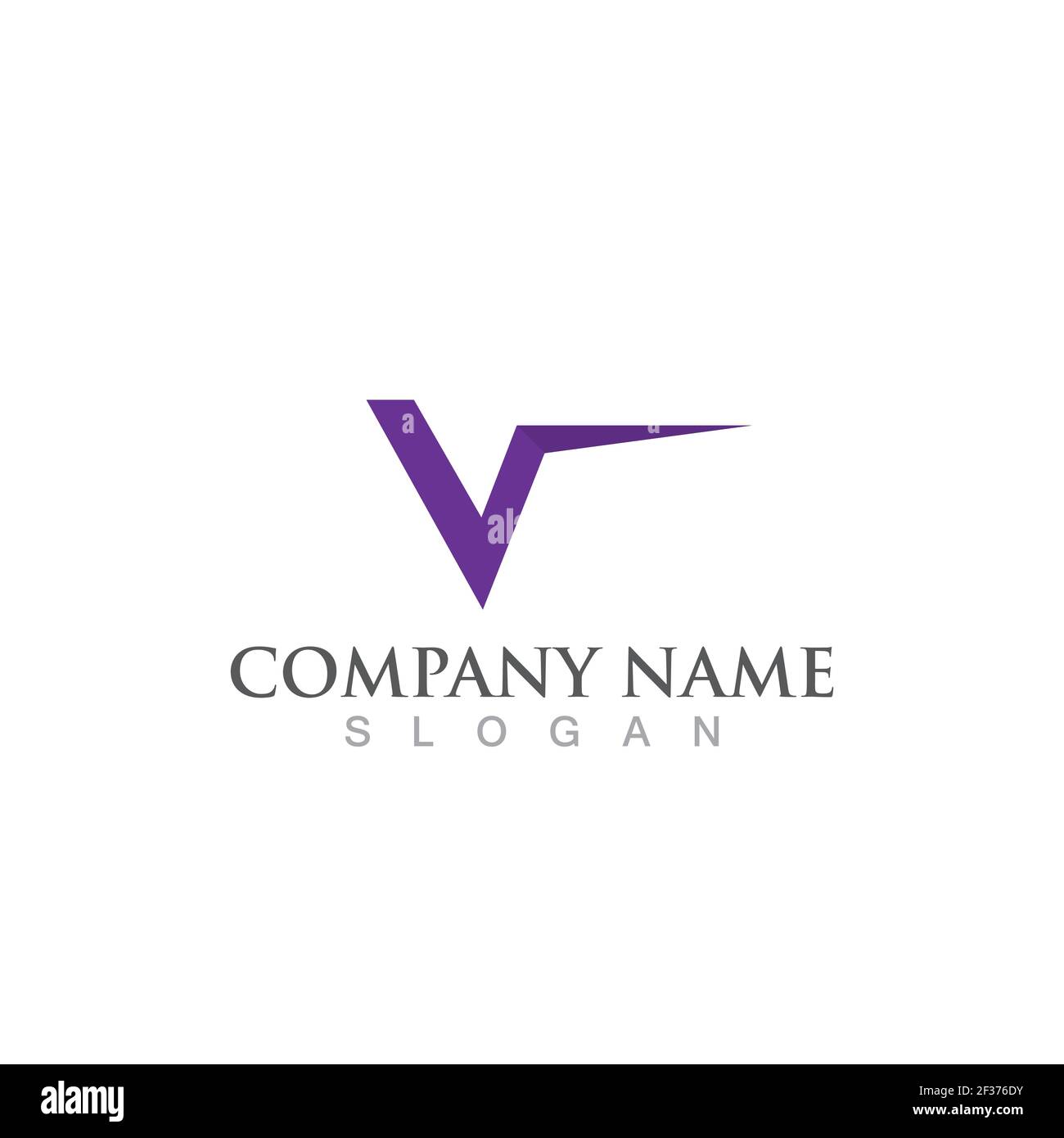 V letter logo and symbol vector image Stock Vector Image & Art - Alamy