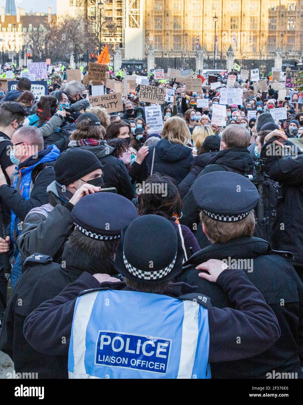 Kill The Bill demonstration in. Parliament square and Westminster ...