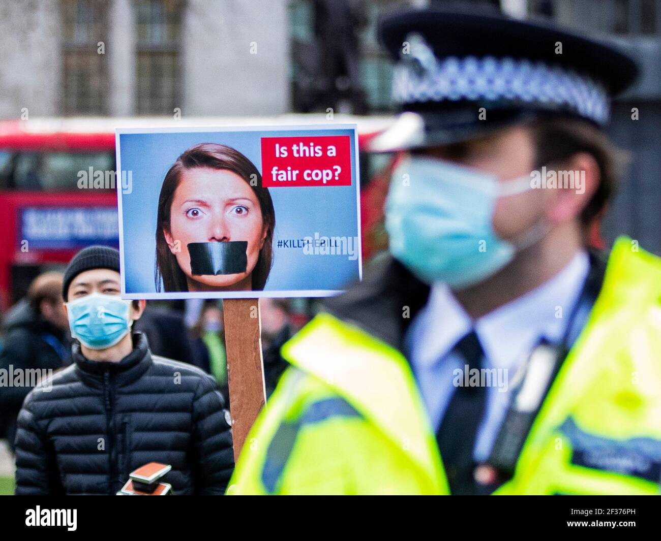 Kill The Bill demonstration in. Parliament square and Westminster ...