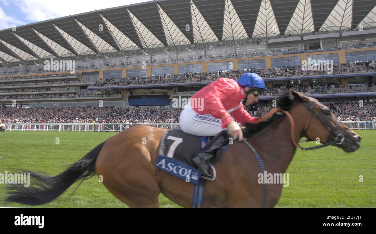 RACING AT ASCOT. THE WINDSOR FOREST STAKES WINNER NANNINA 20/6/07 ...