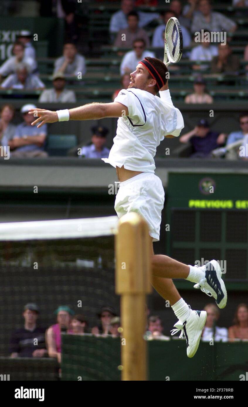 Wimbledon Tennis Championships June 2001Pat Rafter v D Vacek Pictured ...
