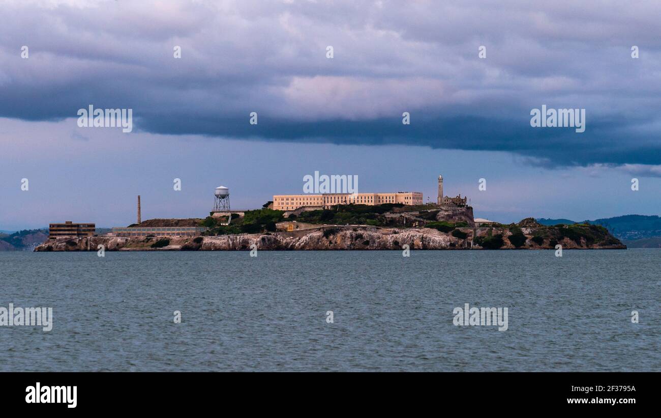 Alcatraz island water tower hi-res stock photography and images - Alamy
