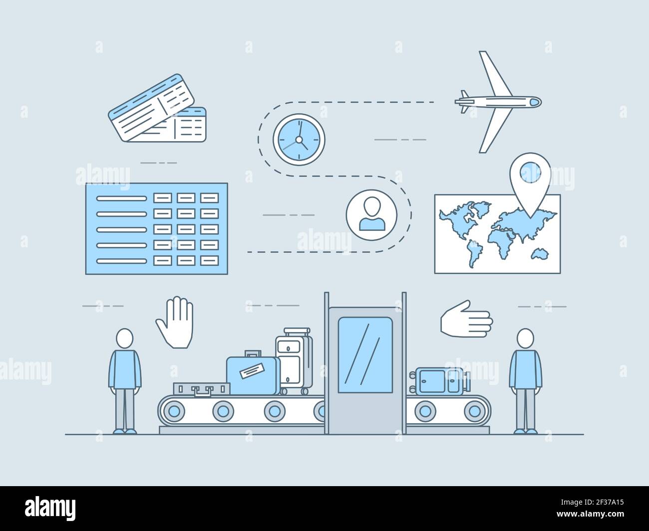 Airport workers Stock Vector Images - Alamy