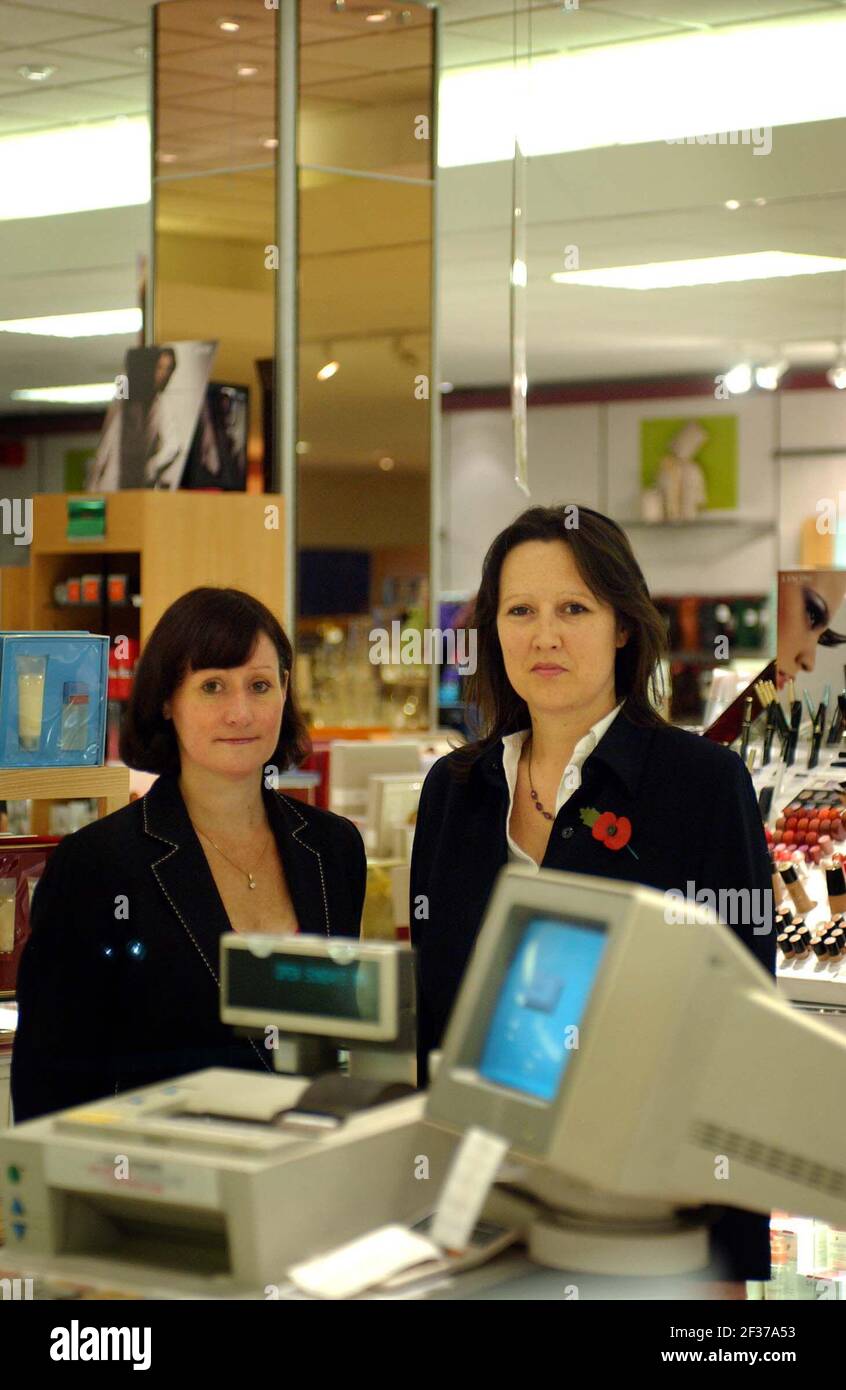 JANE HALL AND SARAH JANE SHELLARD AT BEALS STORE IN WALTON ON THAMES.10 ...