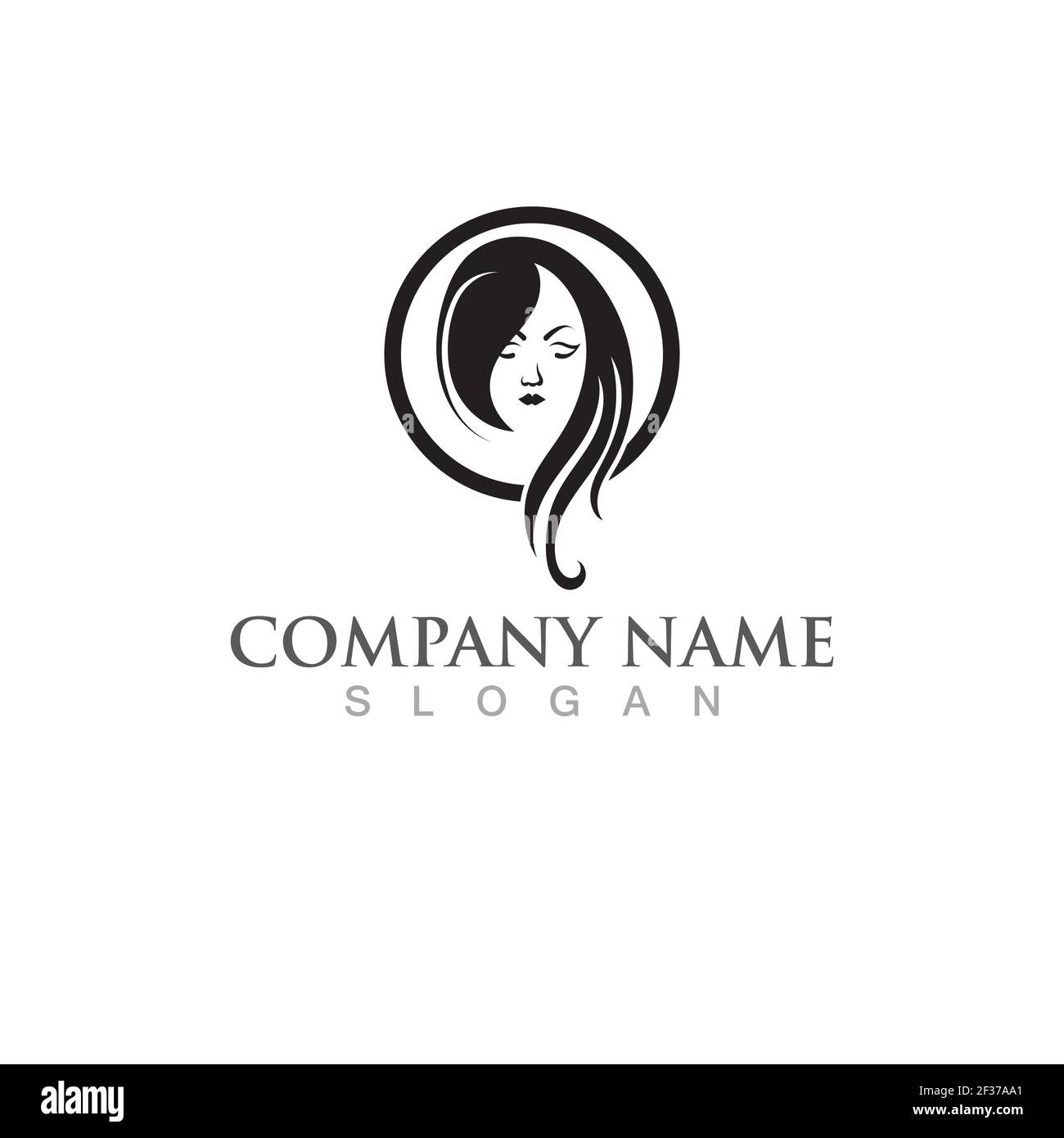 Hair logo icon vector illustration design Stock Vector Image & Art - Alamy