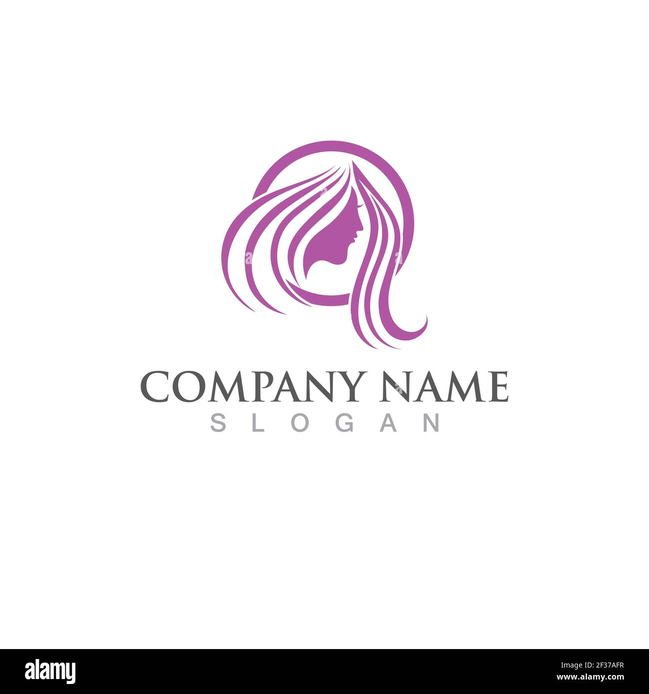 Hair logo icon vector illustration design Stock Vector Image & Art - Alamy