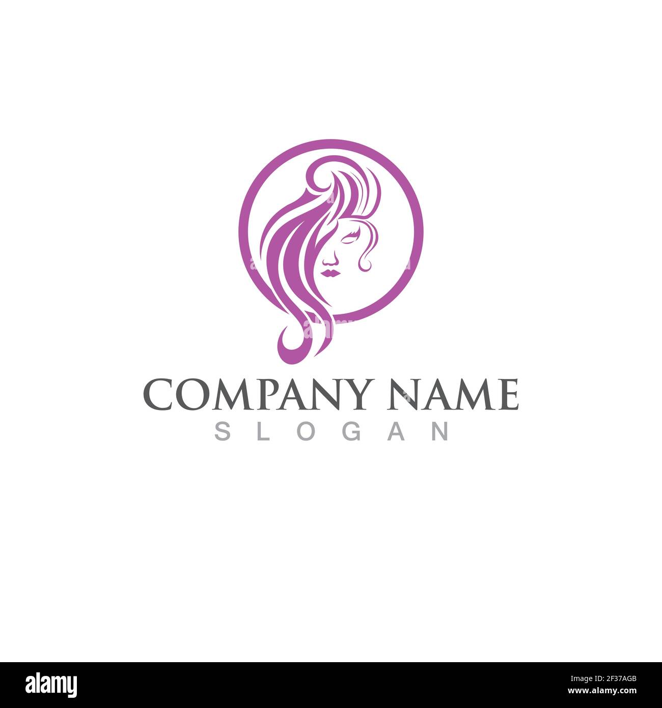 Hair logo icon vector illustration design Stock Vector Image & Art - Alamy