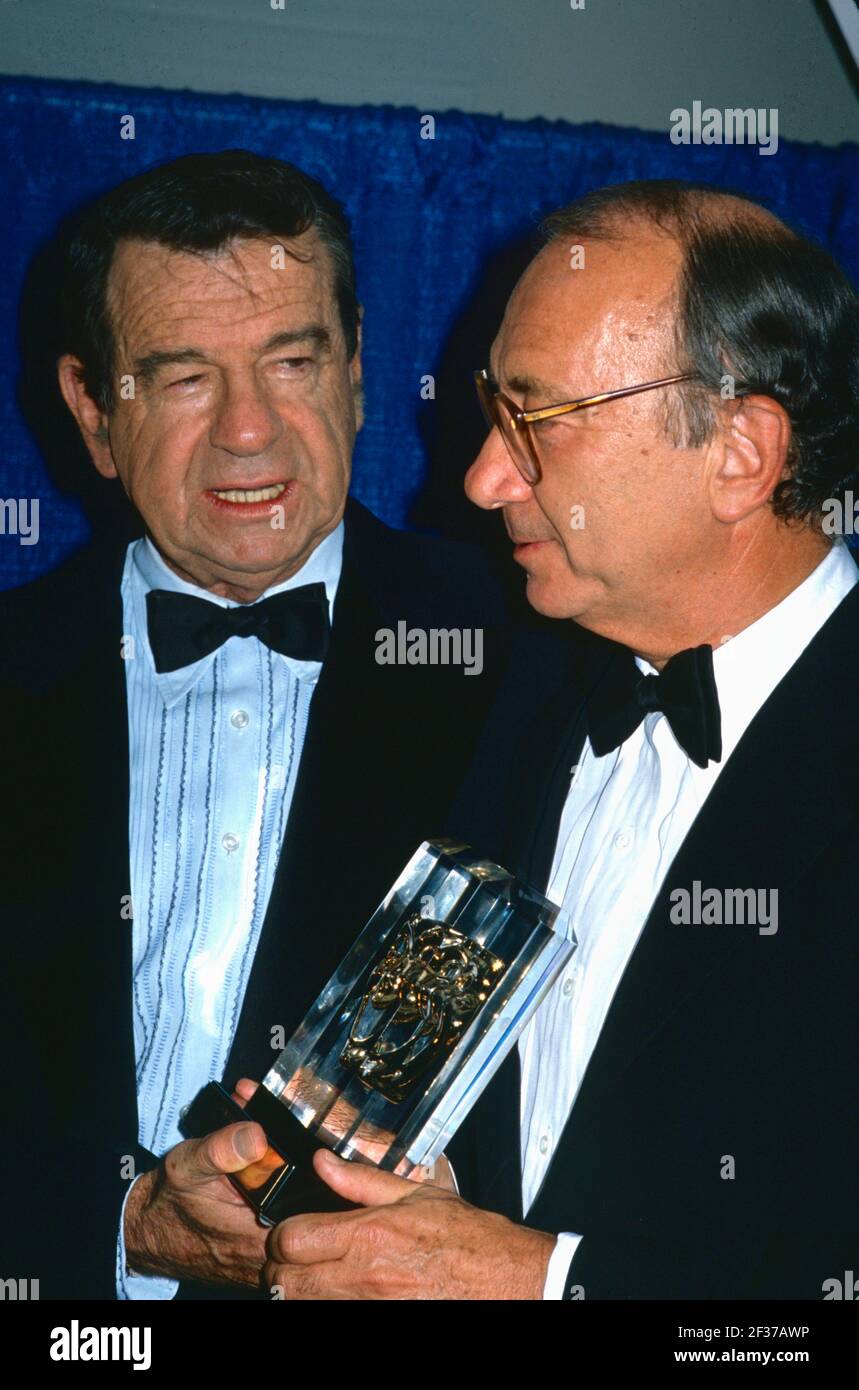 Los Angeles.CA.USA. LIBRARY. Neil Simon and Walter Matthau at an awards ...