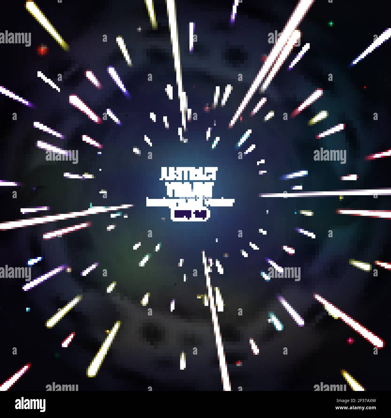 Radial futuristic lights, abstract vibrant graphics with motion in ...