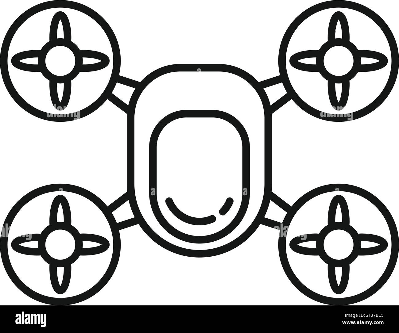 Delivery drone icon, outline style Stock Vector Image & Art - Alamy
