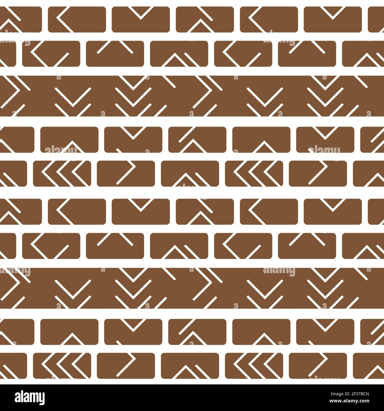 Seamless Geometric Pattern Brown
