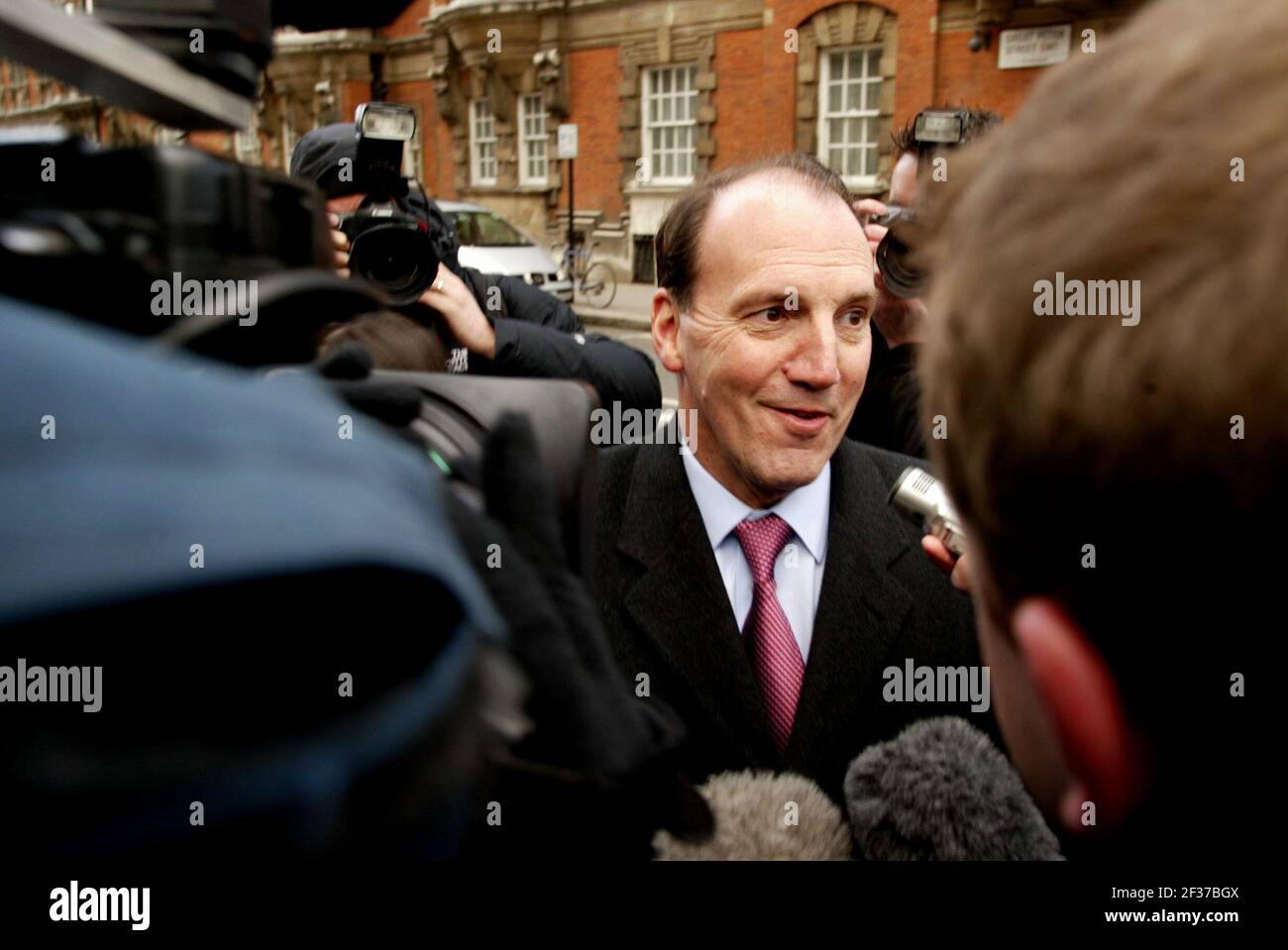 Simon Hughes arrives at Millbank studio in westminster pic David ...