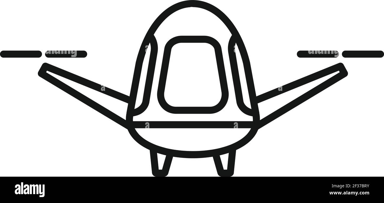 Smart air taxi icon, outline style Stock Vector Image & Art - Alamy