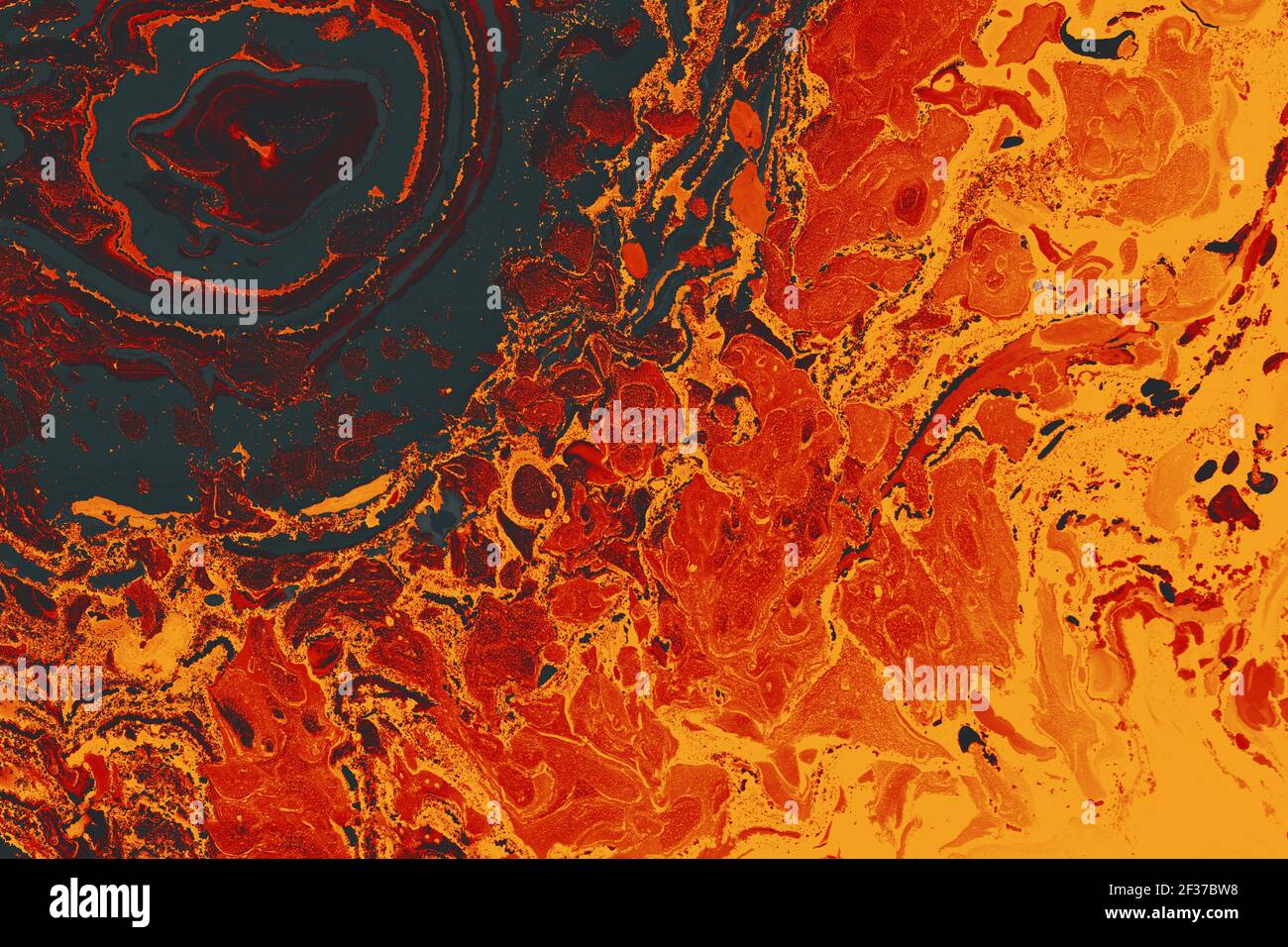 A vibrant oil painting with an abstract pattern - perfect for wallpaper ...