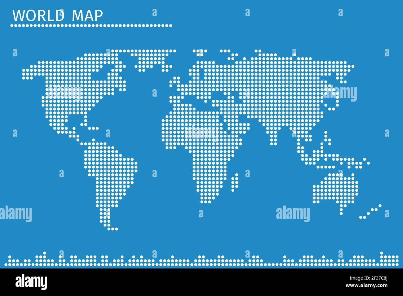 Earth globe world map of dots. Global geography in dotted pattern ...