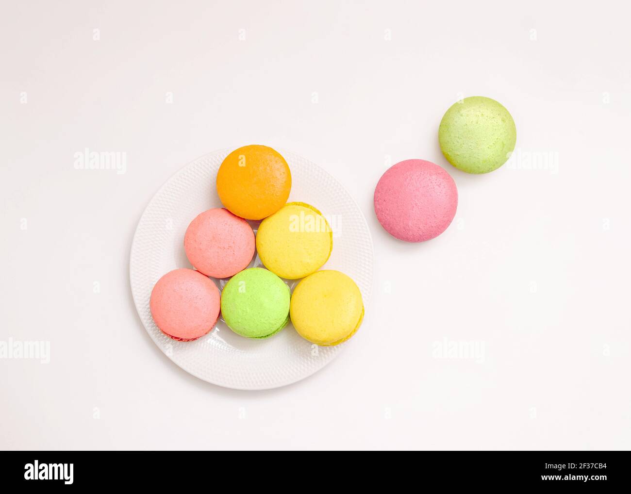 Almond cookies Flat lay photo in minimal style Stock Photo - Alamy