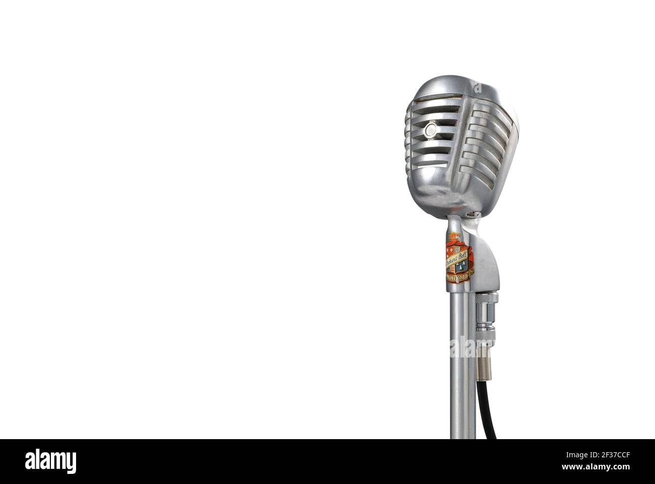 Front view of a 1940s microphone Stock Photo - Alamy