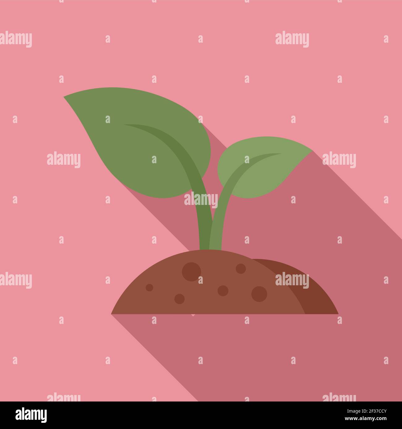 Ground farm plant icon, flat style Stock Vector Image & Art - Alamy