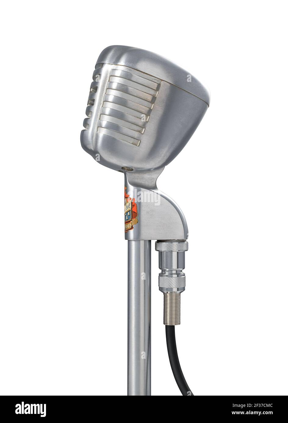 Side view of a 1940s microphone Stock Photo - Alamy