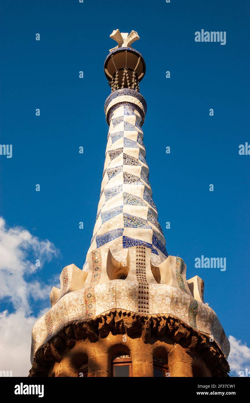 Barcelona, Catalonia, Spain. Architectural element of building at ...