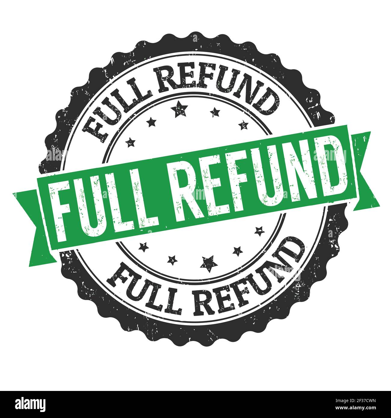 Full refund grunge rubber stamp on white background, vector ...
