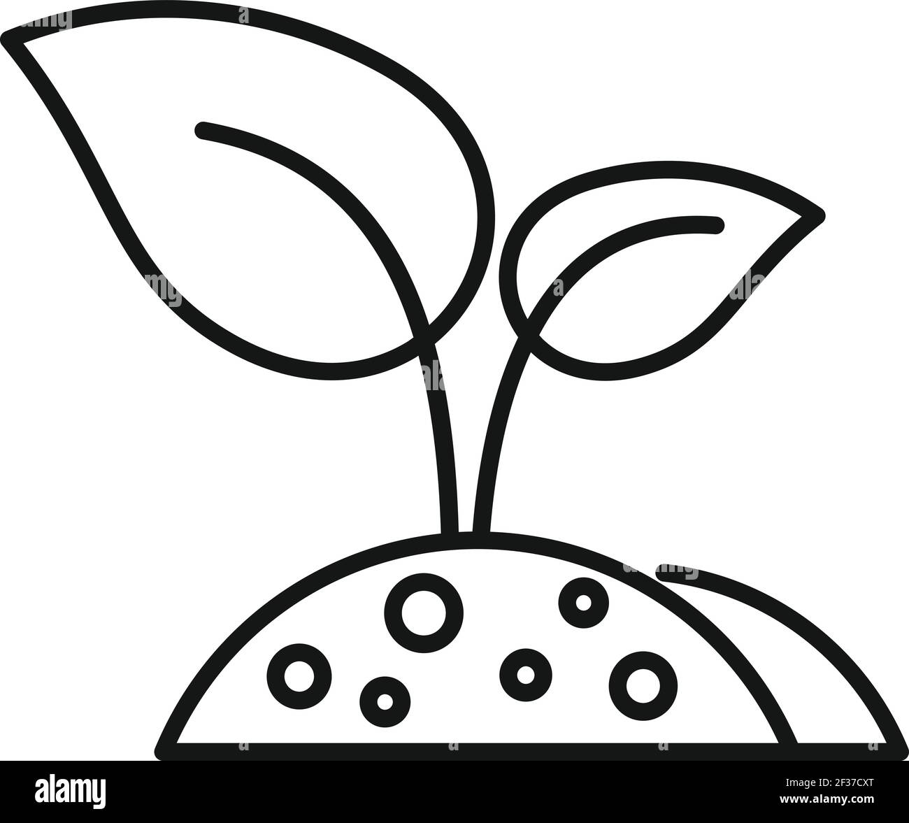 Ground farm plant icon, outline style Stock Vector Image & Art - Alamy