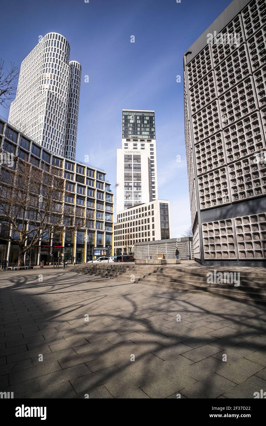 Famous Breitscheidplatz Square Berlin with Kaiser Wilhelm Memorial ...