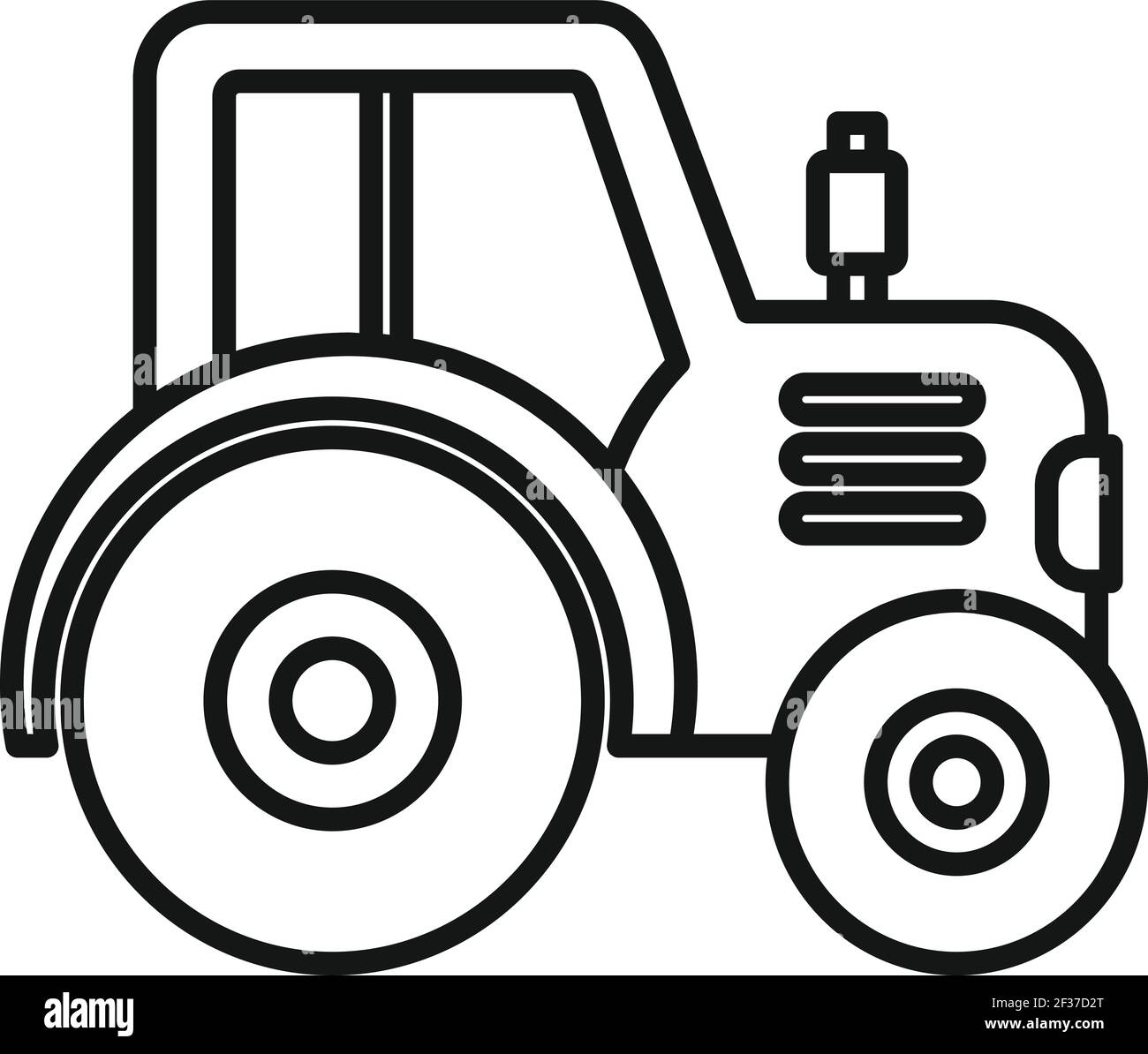 Farm tractor icon, outline style Stock Vector Image & Art - Alamy