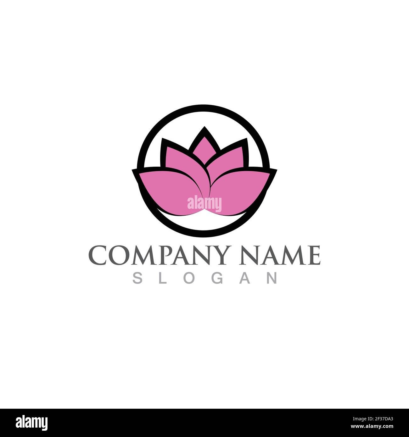 lotus flowers design logo Template icon Stock Vector Image & Art - Alamy