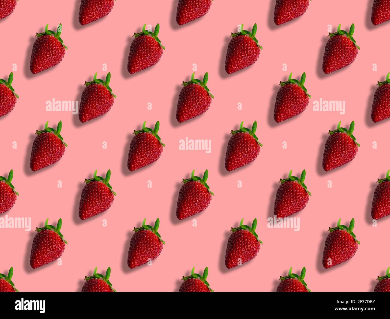 Pink strawberry pattern hi-res stock photography and images - Alamy