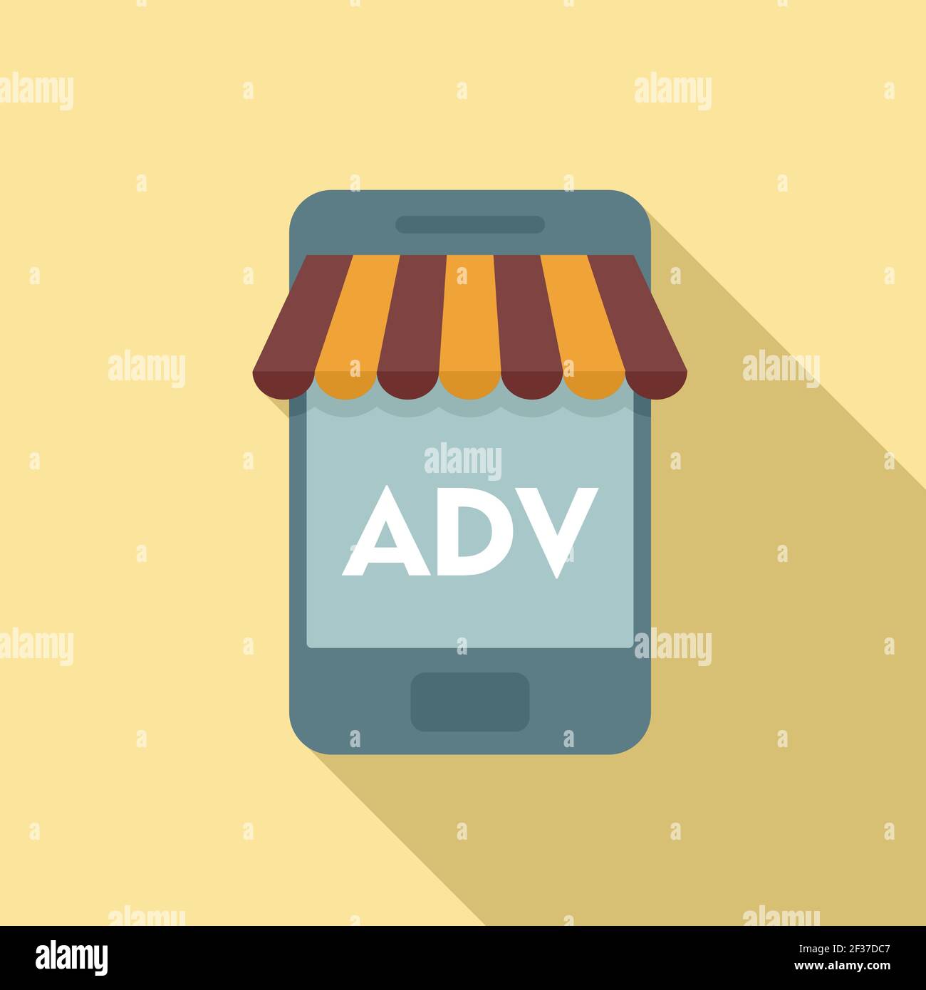 ADV marketing icon, flat style Stock Vector Image & Art - Alamy