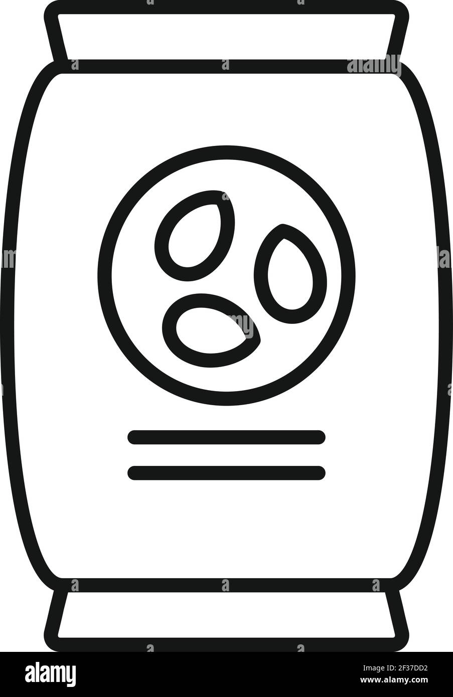 Seed pack icon thin Stock Vector Images - Alamy