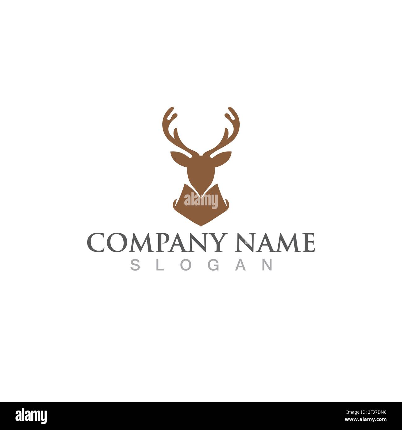 Deer Logo Template vector icon illustration design Stock Vector Image ...