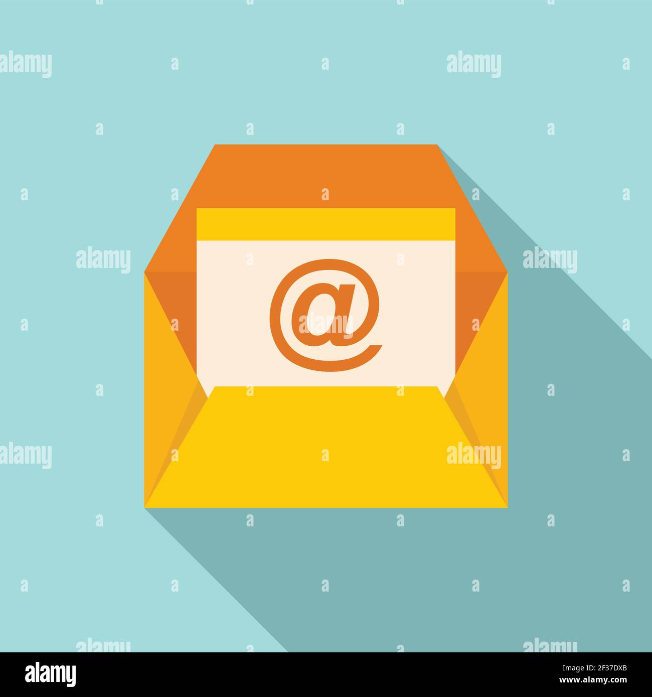 Marketing info mail icon, flat style Stock Vector Image & Art - Alamy
