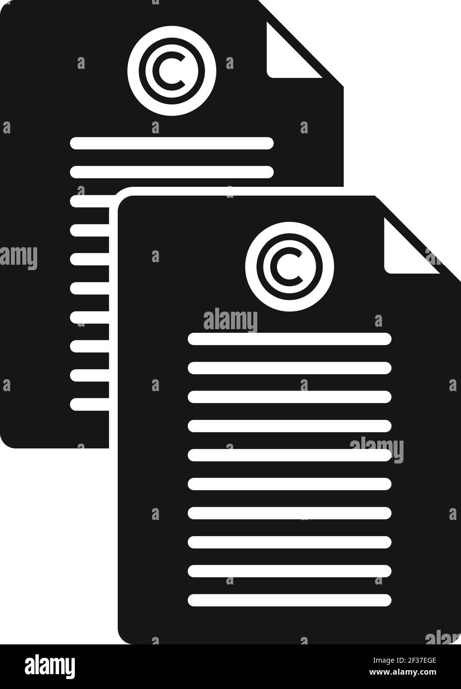 Marketing rights document icon, simple style Stock Vector Image & Art ...