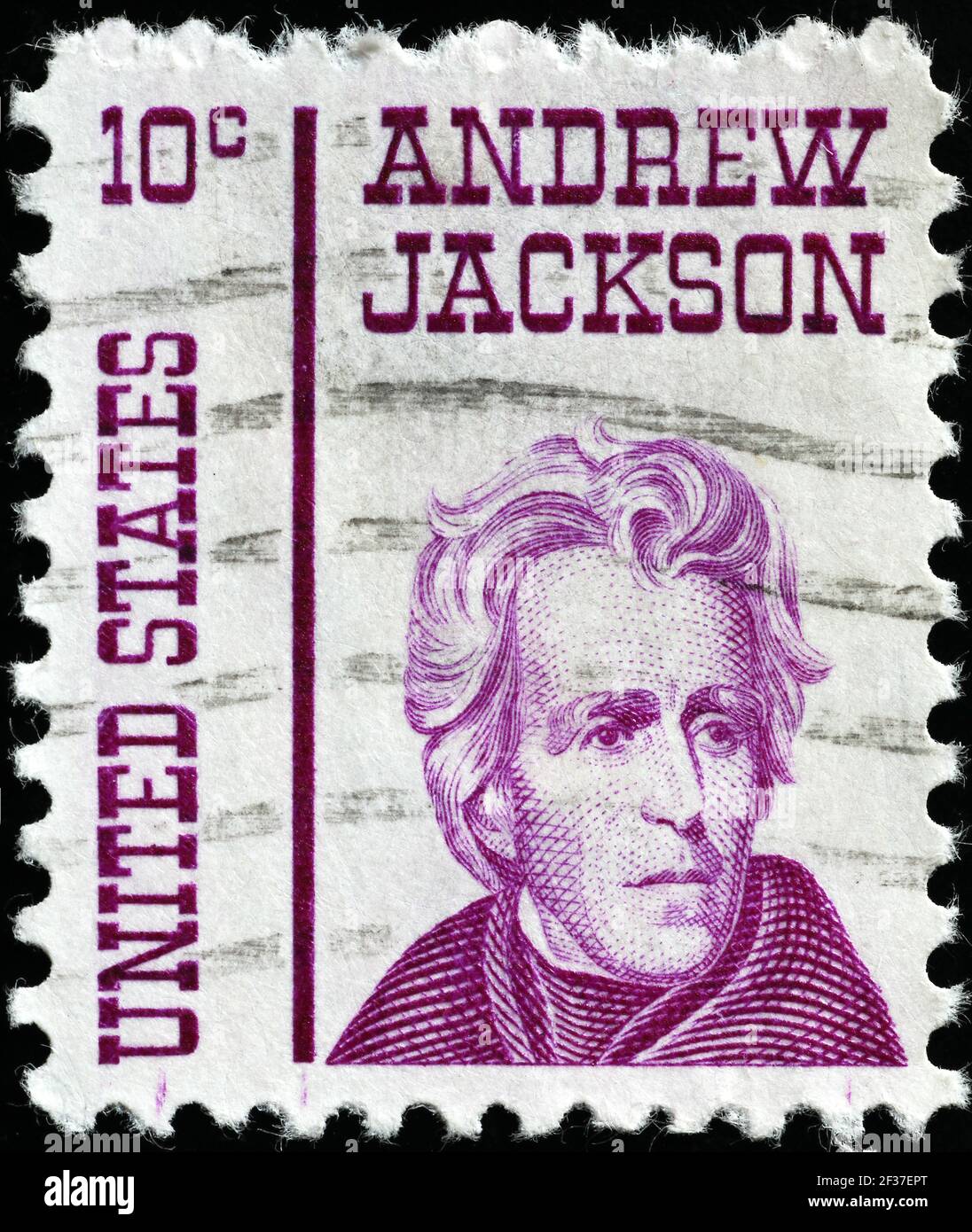 President Andrew Jacson on vintage american stamp Stock Photo - Alamy