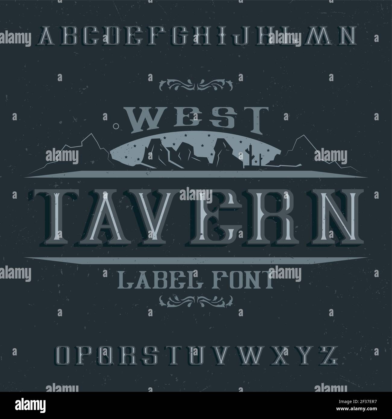 Vintage label font named Tavern. Good to use in any retro design labels ...