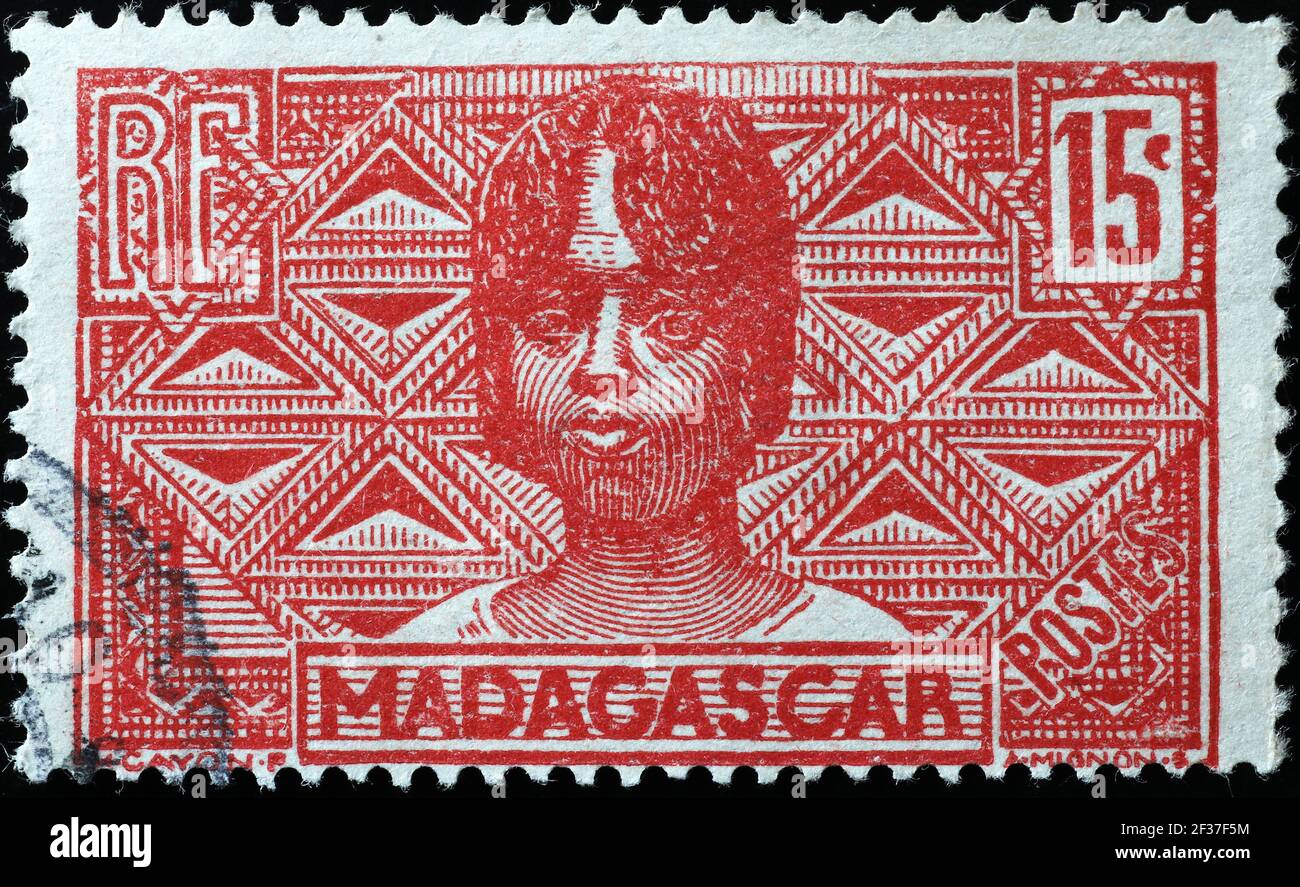 Postage stamp madagascar hi-res stock photography and images - Alamy