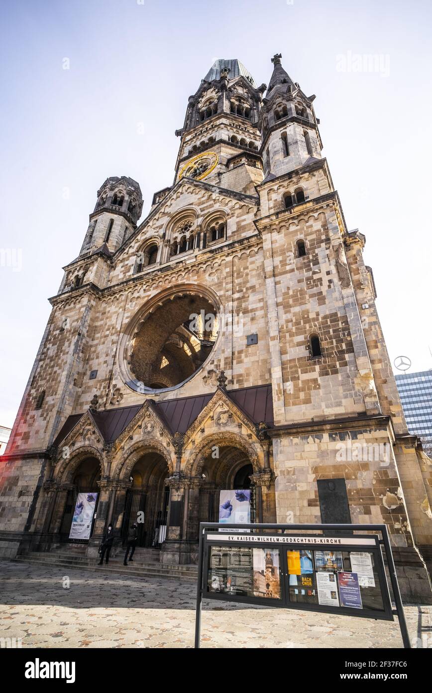 Famous Kaiser Wilhelm Memorial Church in Berlin Stock Photo - Alamy