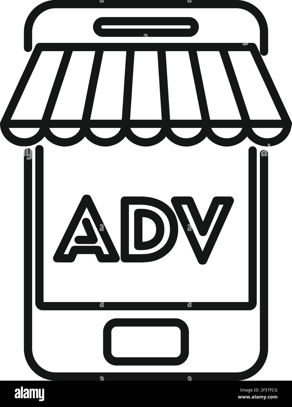 ADV marketing icon, outline style Stock Vector Image & Art - Alamy