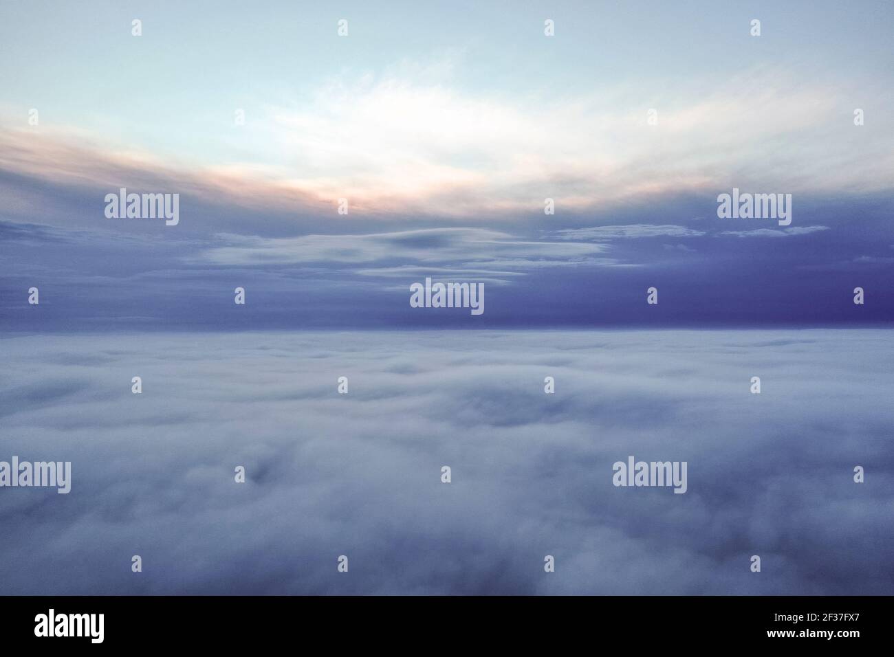 Drone flight above clouds hi-res stock photography and images - Alamy