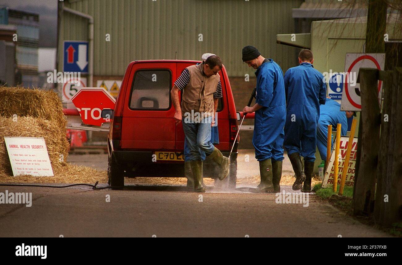 Workers of Cheale Meats February 2001 near Brentwood in Essex where the ...
