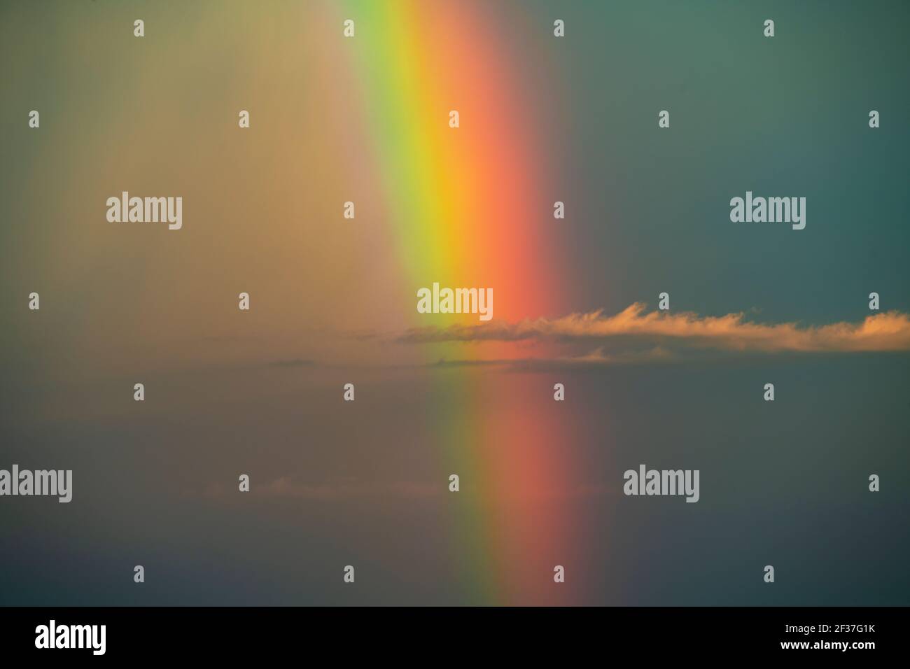 Dramatic Rainbow during Clearing Storm In AK Stock Photo - Alamy
