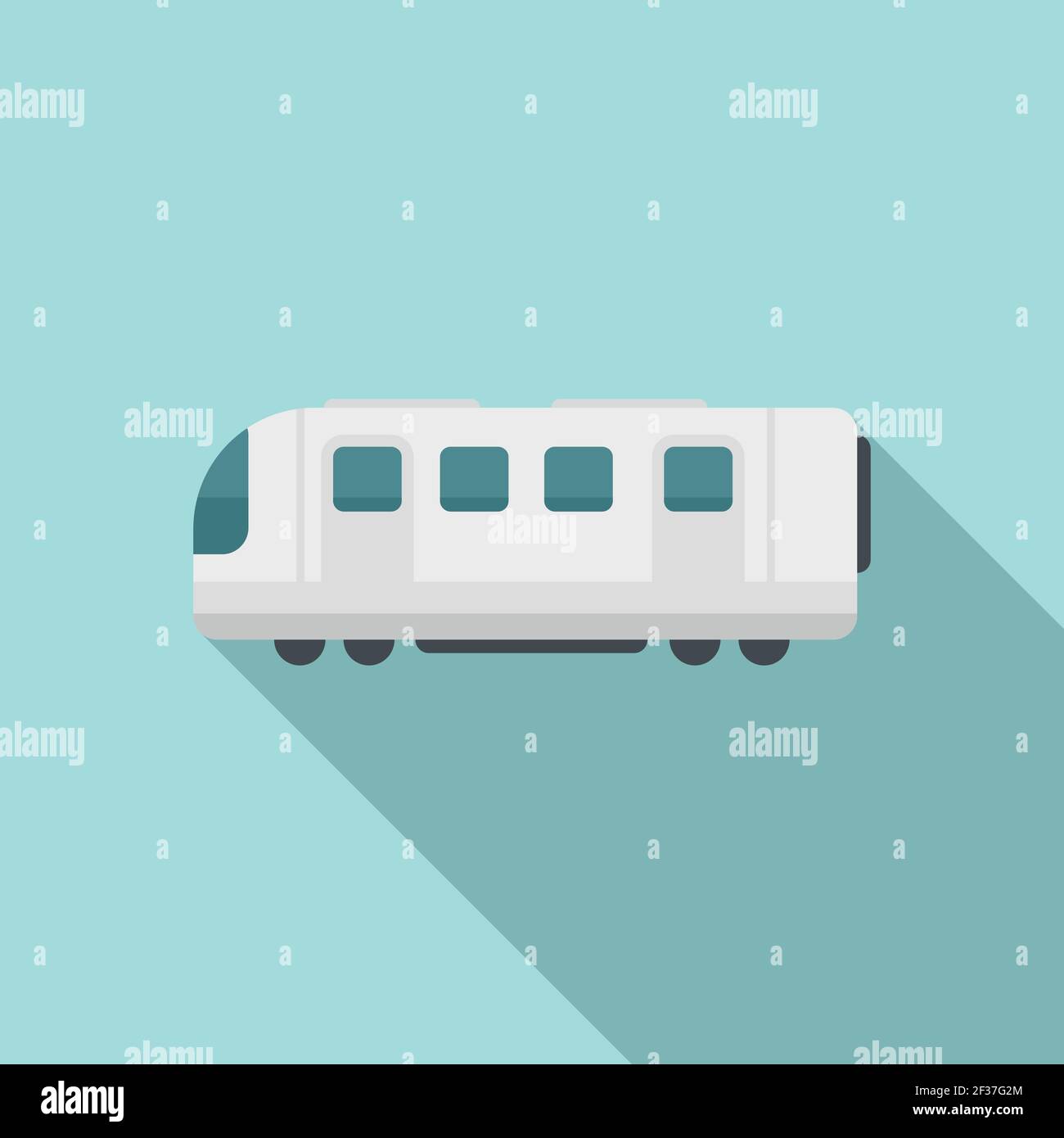 Electric train transport icon, flat style Stock Vector Image & Art - Alamy