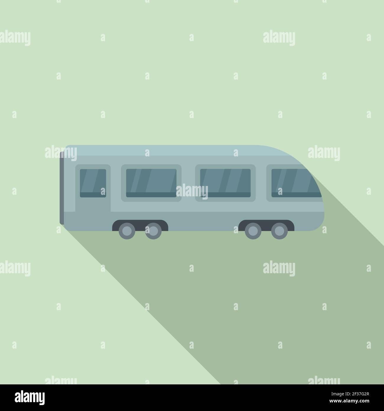 Electric train icon, flat style Stock Vector Image & Art - Alamy