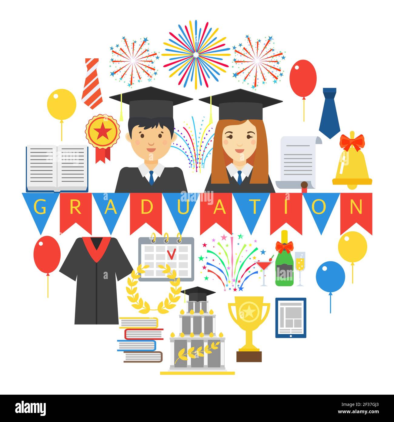 Graduation Celebration Vector